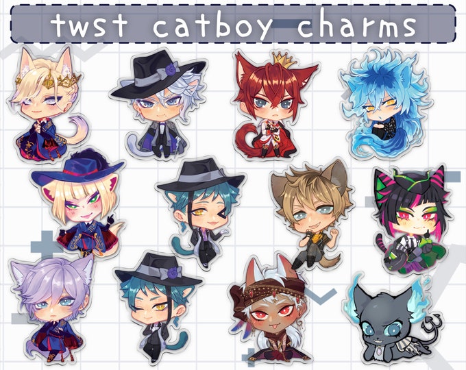 TWST Catboy Charms - Etsy