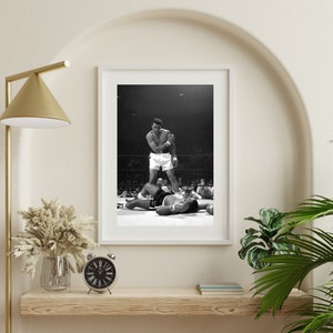 Muhammad Ali Poster, Muhammad Ali Print Wall Art, Black&white Sport ...
