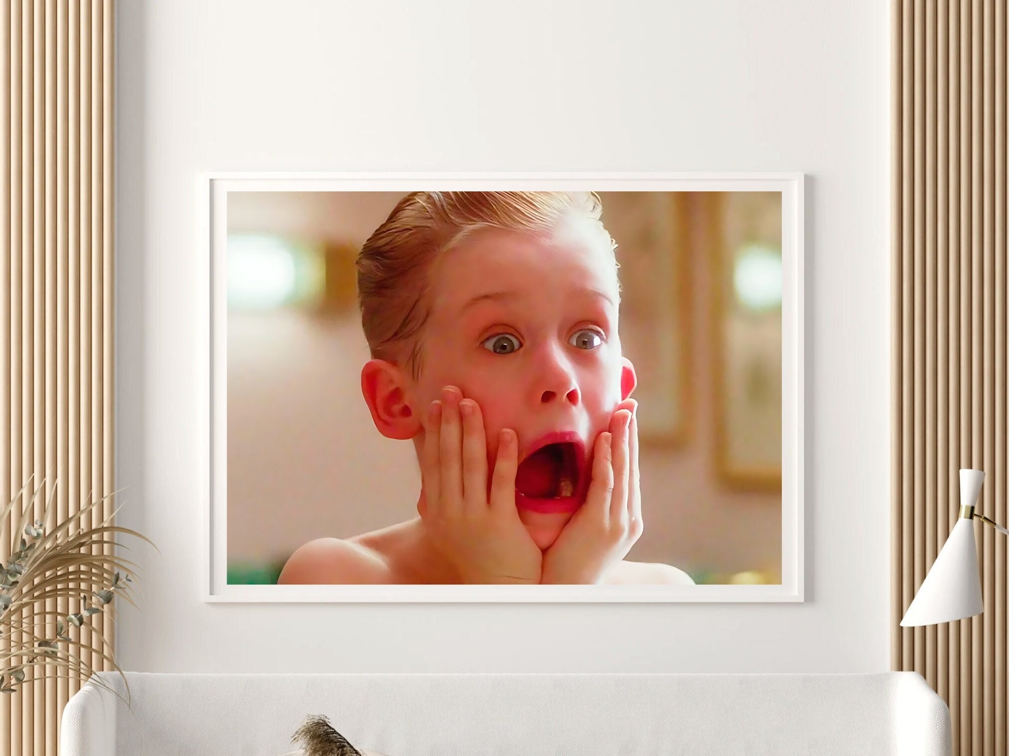 Home Alone Movie Poster, Funny Bathroom Wall Art Print, Kevin ...
