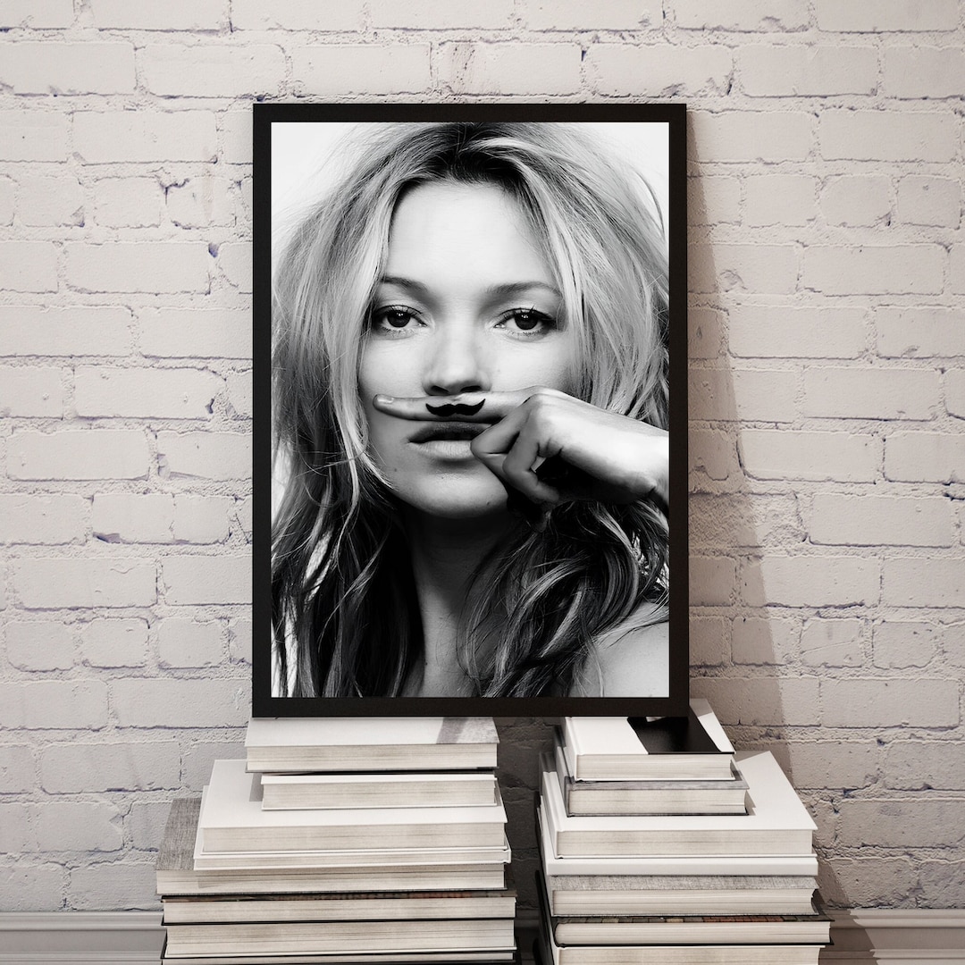 Kate Moss Print, Kate Moss Poster, Fashion Print, Life is Joke Print ...
