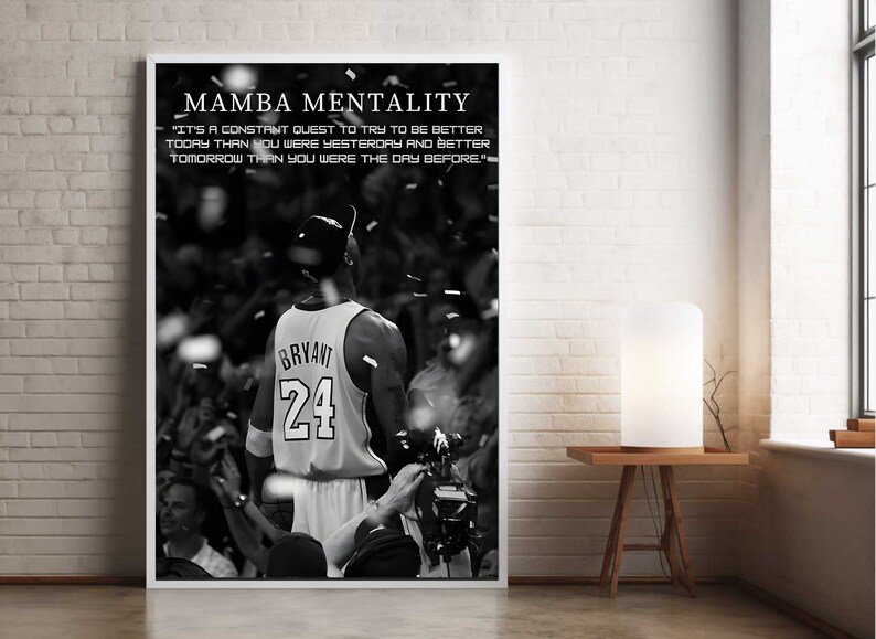Mamba Mentality Motivation Quotes Wall Decor Inspirational Poster ...