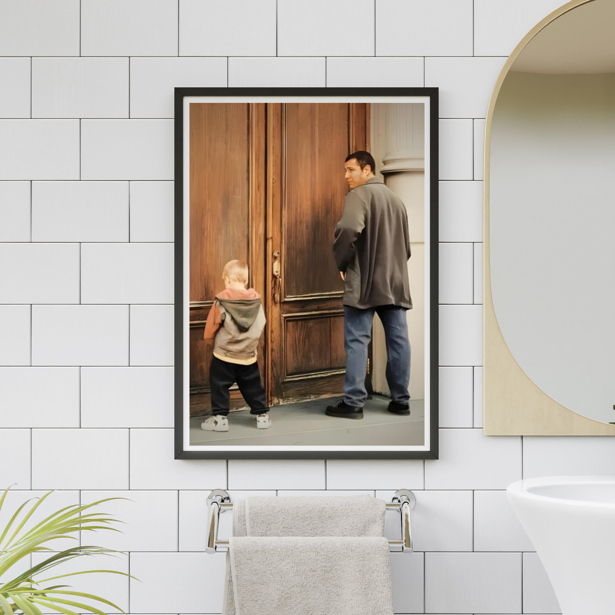 Movie Poster Bathroom Art Print Funny Toilet Humor Decor Digital Oil ...