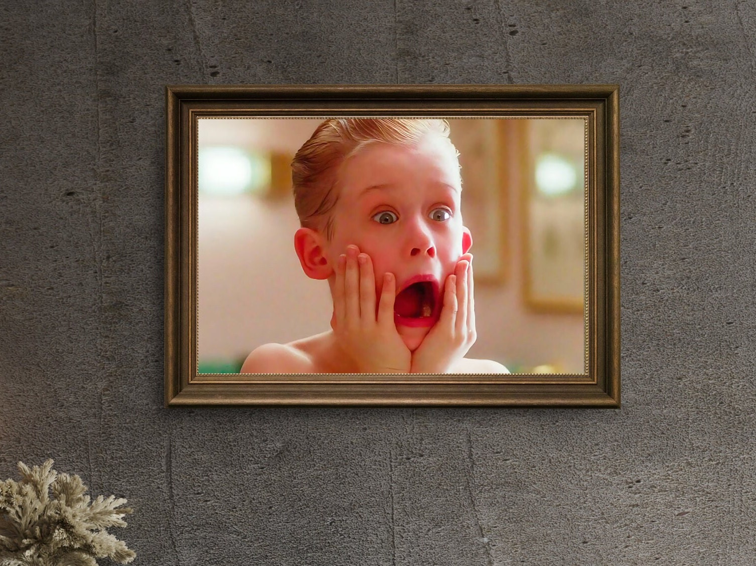 Home Alone Movie Poster, Funny Bathroom Wall Art Print, Kevin ...