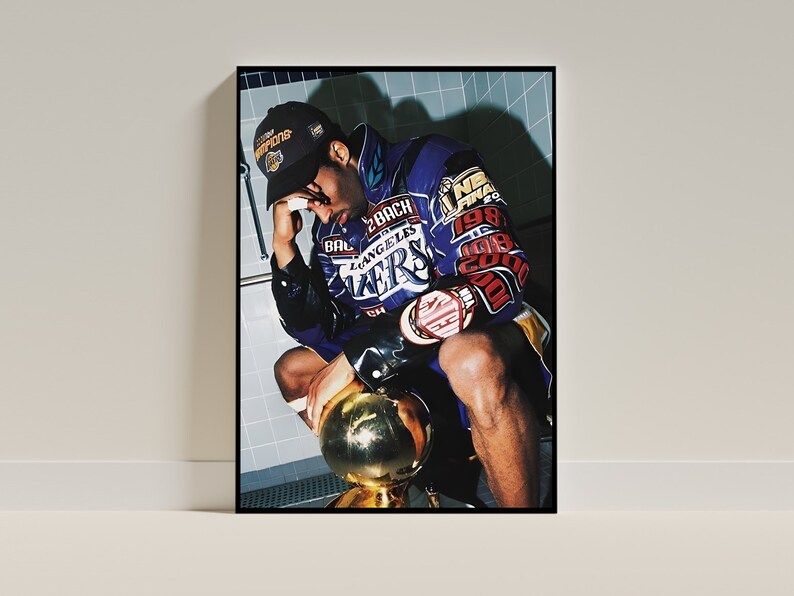 Kobe Bryant, Iconic Sports Moment, Kobe Bryant Poster, NBA Championship ...