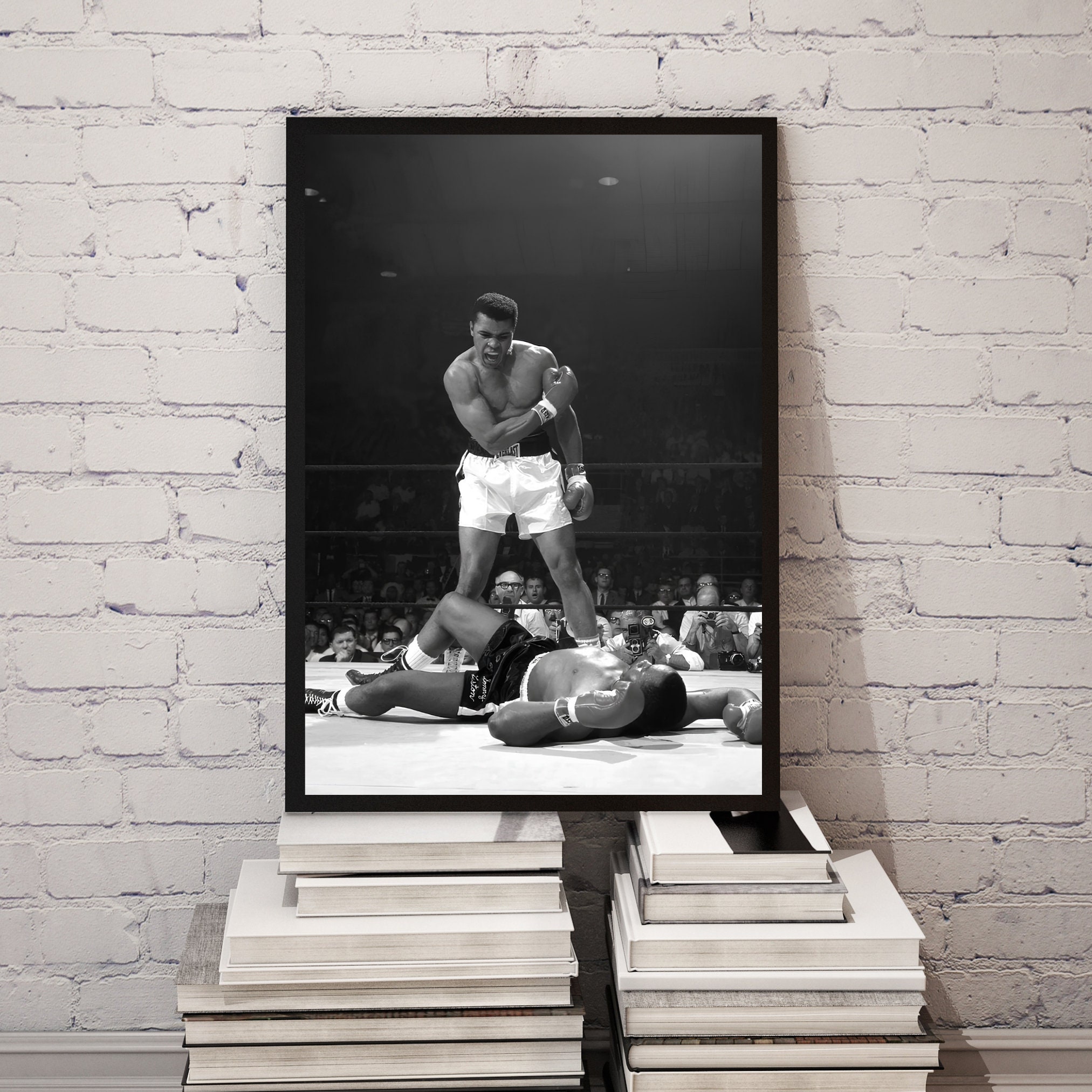 Muhammad Ali Poster, Muhammad Ali Print Wall Art, Black&white Sport ...