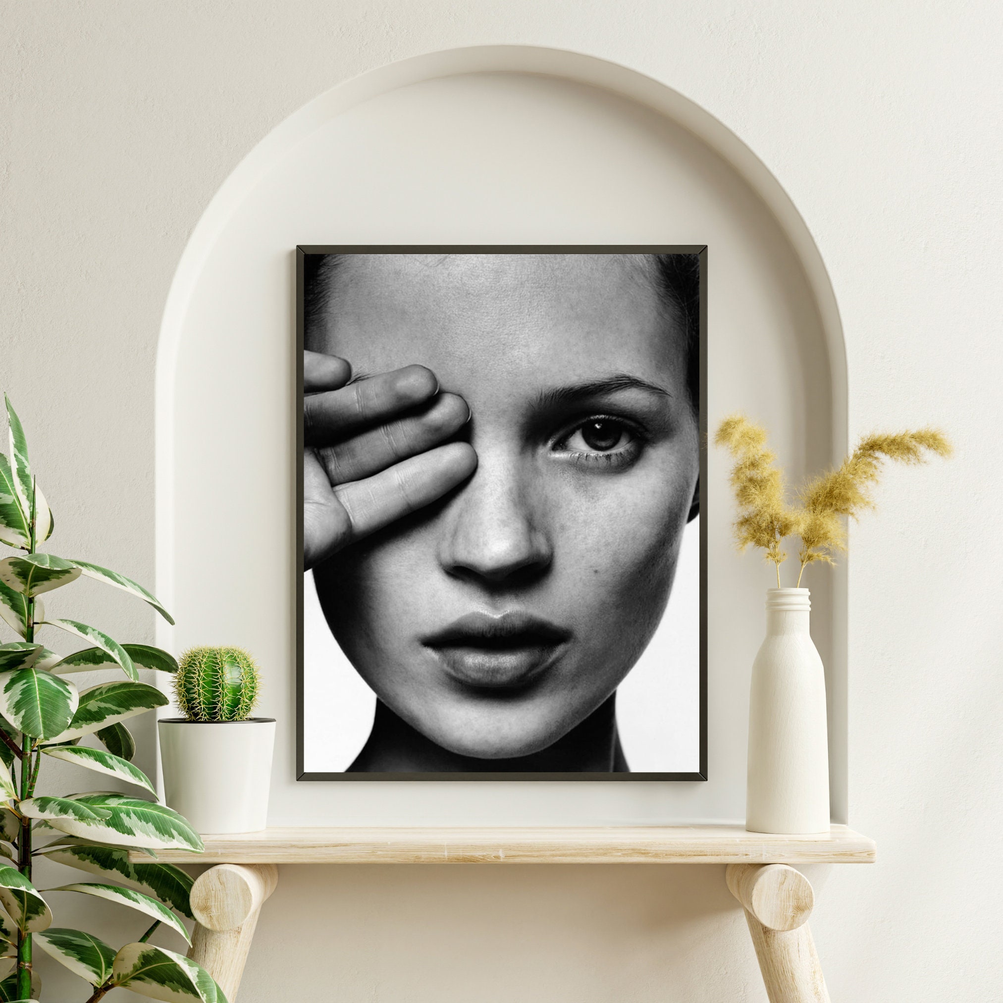 Kate Moss Print, Black and White, Kate Moss Poster, Feminist Wall Art ...