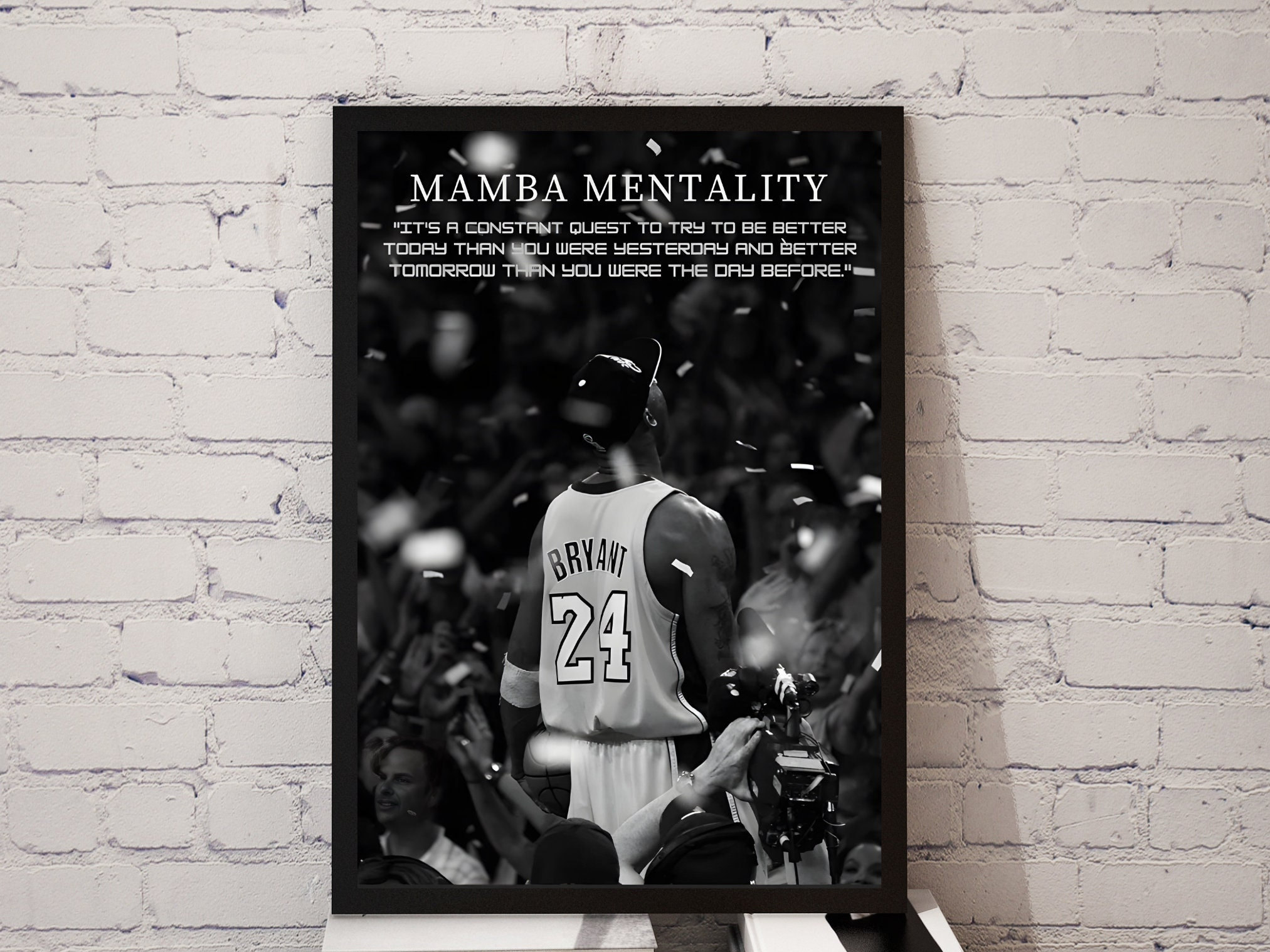 Mamba Mentality Motivation Quotes Wall Decor Inspirational Poster ...