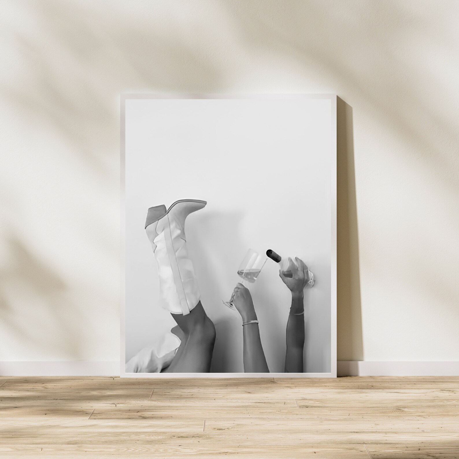 Woman Drinking Wine Elegant Urban, Alcohol Wall Art Print Bar Cart ...