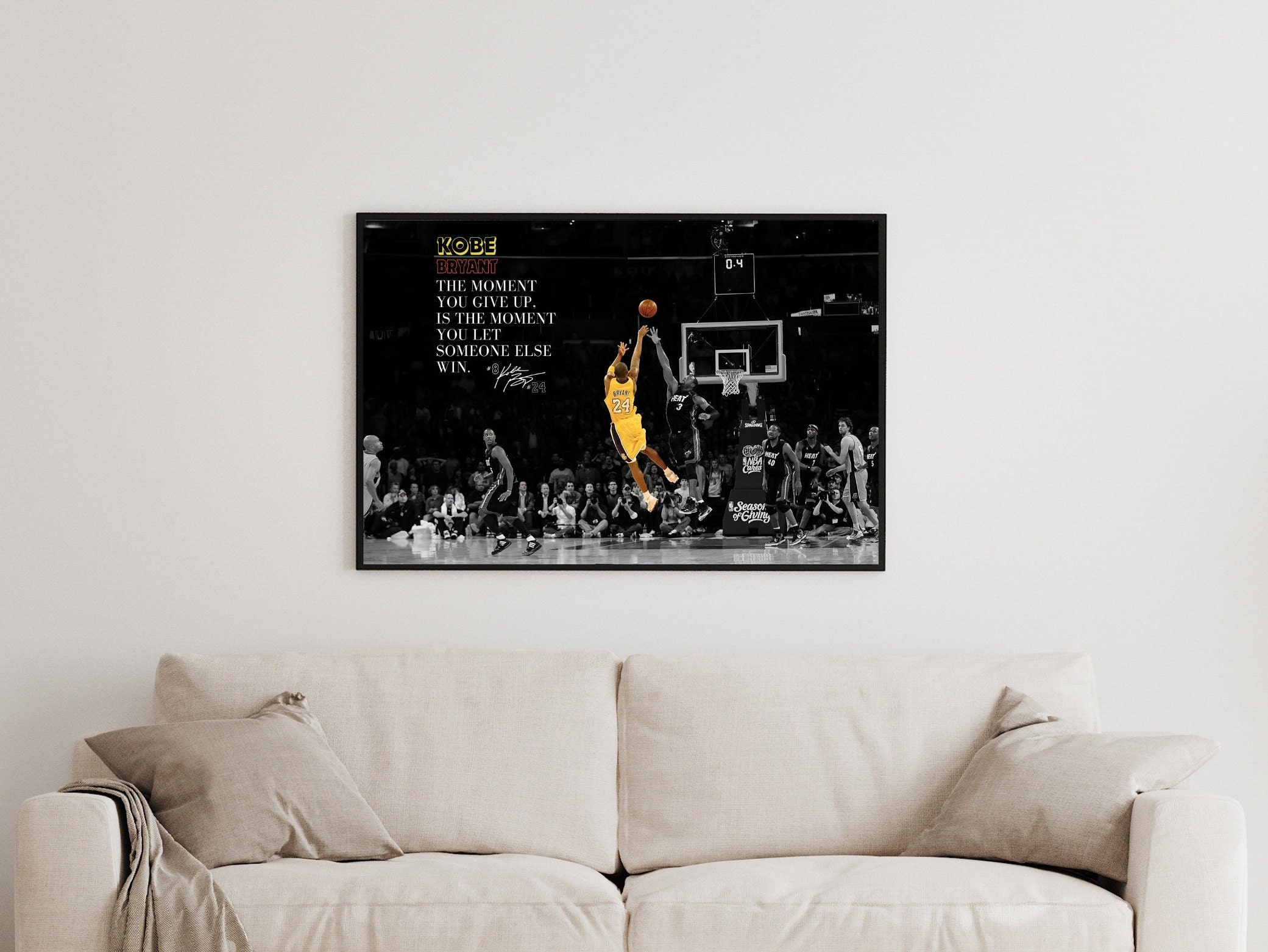 Kobe's the Last Shot Canvas, Kobe Bryant Canvas, Lakers Legend Canvas ...