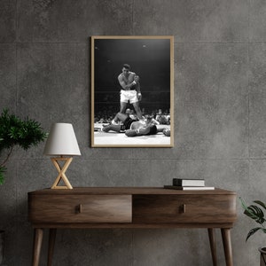 Muhammad Ali Poster, Muhammad Ali Print Wall Art, Black&white Sport ...