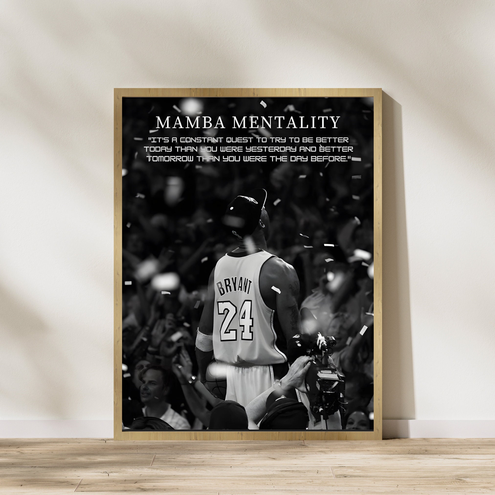 Mamba Mentality Motivation Quotes Wall Decor Inspirational Poster ...
