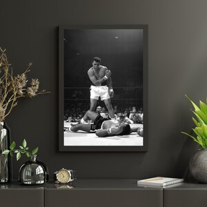 Muhammad Ali Poster, Muhammad Ali Print Wall Art, Black&white Sport ...