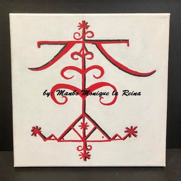 Voodoo Veve Canvas - Etsy
