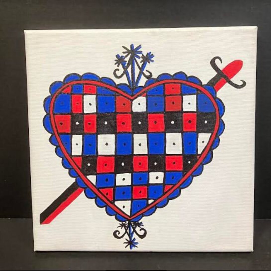 Blessed Ezili Dantor Veve on Canvas Haitian Vodou Voodoo 21 - Etsy