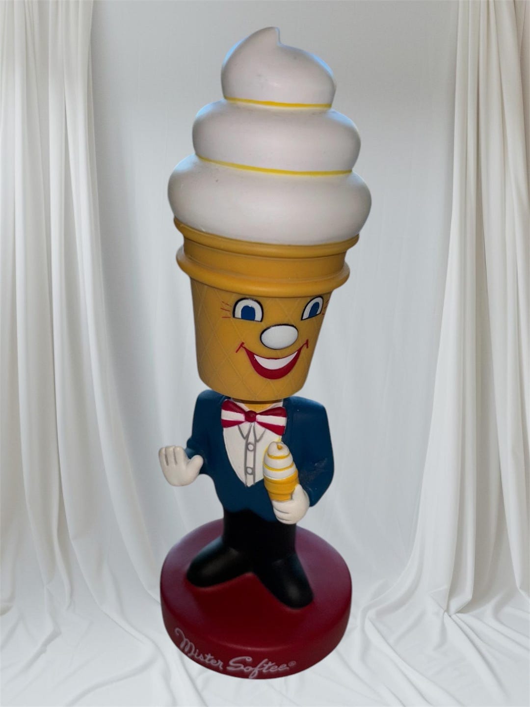 Vintage Mister Softee Ice Cream Cone Bobble Head Figure - Etsy