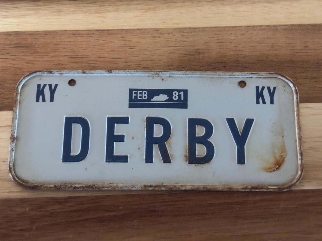 Vintage 1981 Kentucky “DERBY” Mini License Plate – Rare Collectible - Etsy