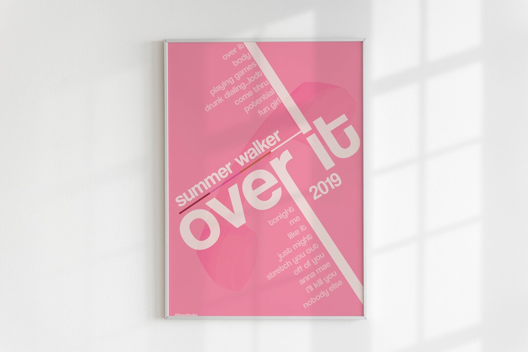 Over It - Summer Walker | Swiss Bauhaus Style Album Poster - Etsy