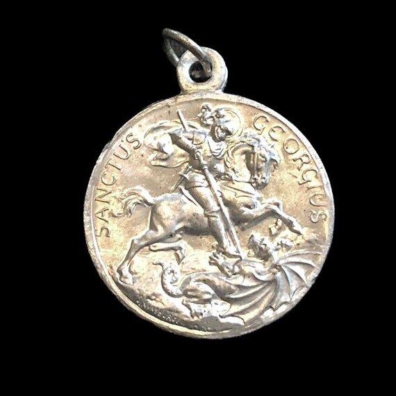 ⱽᴵᴺᵀᴬᴳᴱ 1pc ST. GEORGE MEDALLION Vintage Religious Patron - Etsy