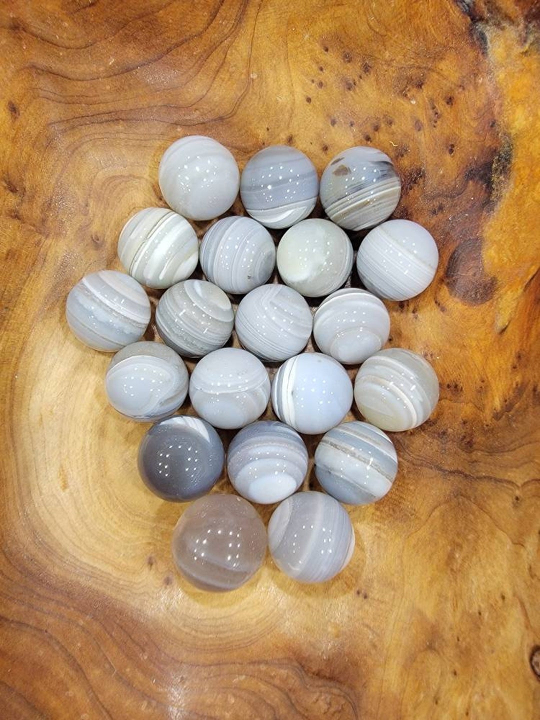 Gray Banded Agate Mini Sphere (roughly 19 to 21 Mm) - Etsy