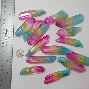 Tumbled Tri-color Jelly Aura Quartz Piece - Etsy
