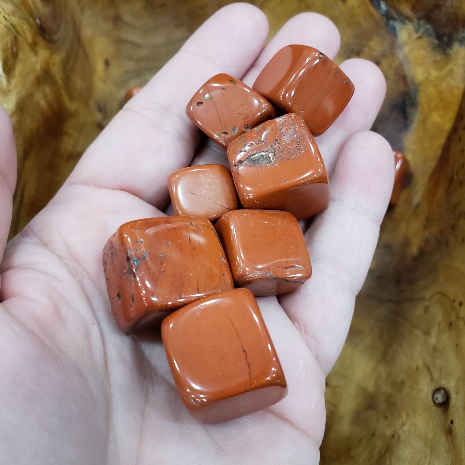 Red Jasper Cube Tumble - Etsy