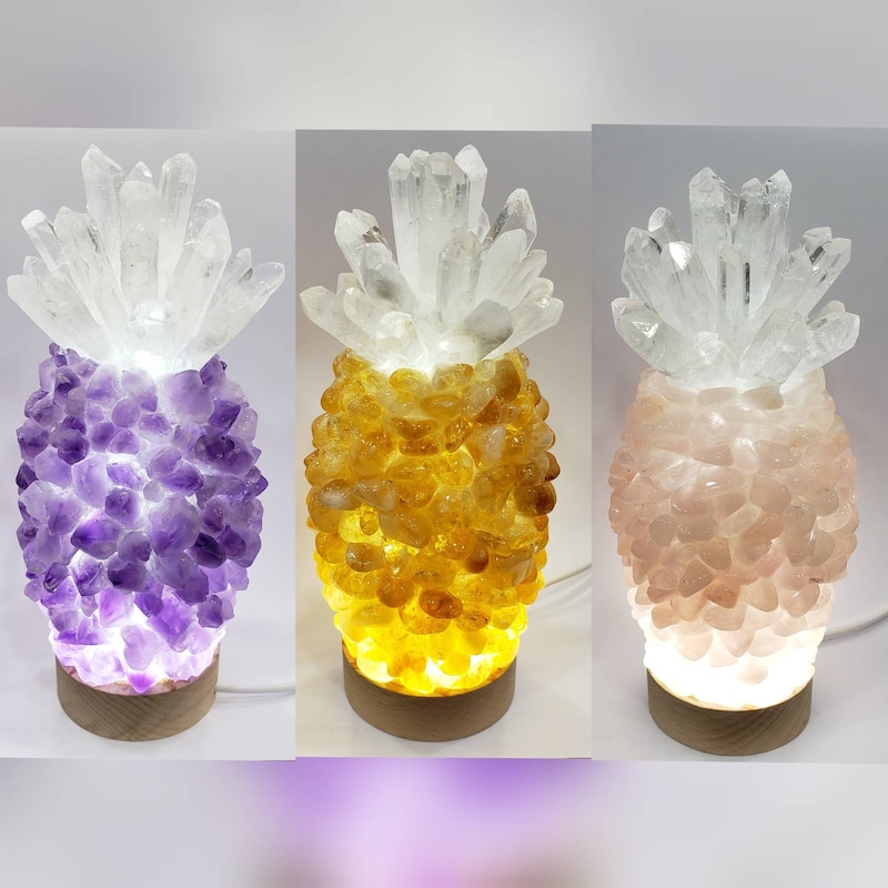Raw Crystal Lamp - Etsy