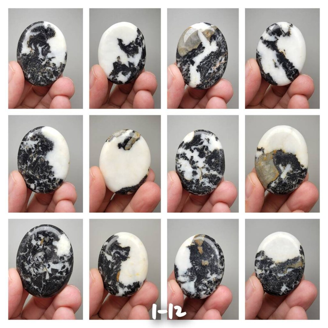 Zebra Marble Worry Stone (you Pick) (1-3/4") - Etsy