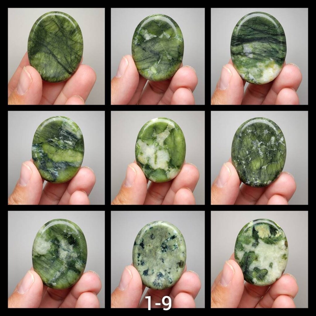 Nephrite Jade Worry Stone you Pick 1-3/4 - Etsy