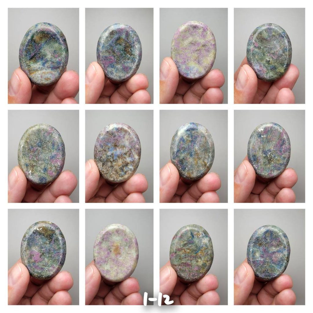 Textured/rough Chamki Ruby Worry Stone (you Pick) (1-3/4") - Etsy