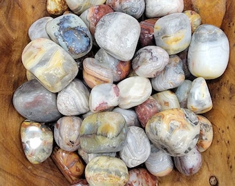 Mexican Crazy Lace Agate Tumbled - Etsy