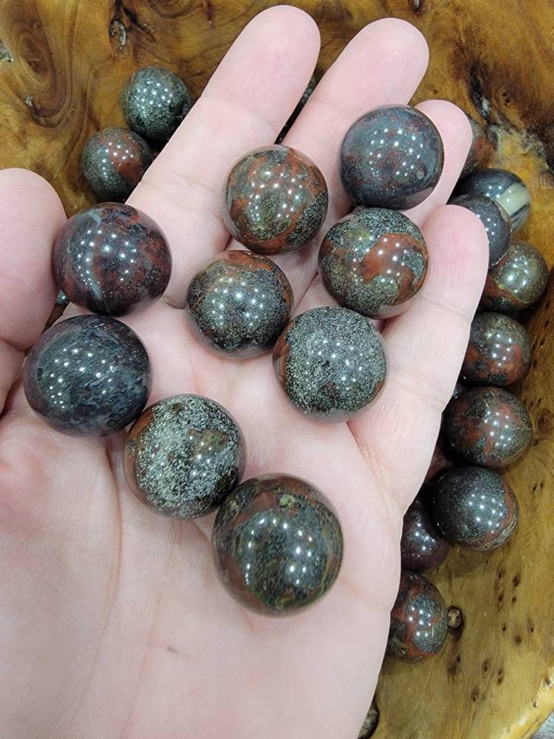 Red Chert in Magnetite Mini Sphere roughly 19 to 20 Mm - Etsy