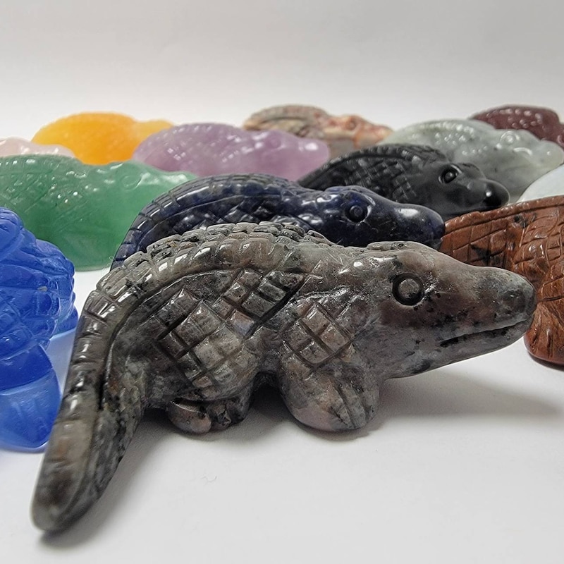 Alligator Figurine - Etsy