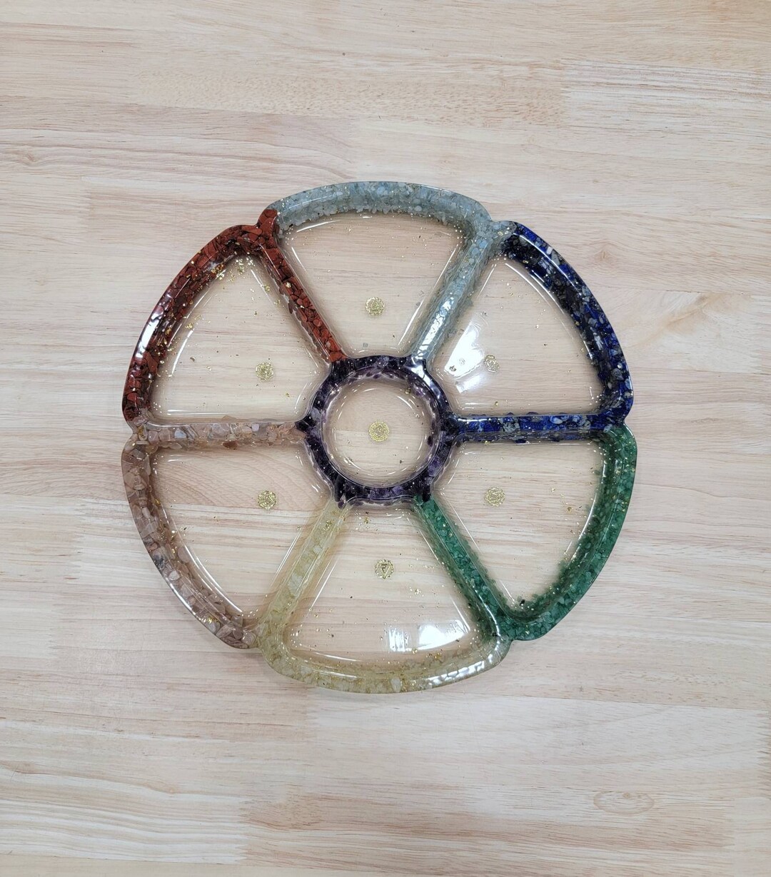 Crystal & Resin Chakra Tray 11-3/4 - Etsy