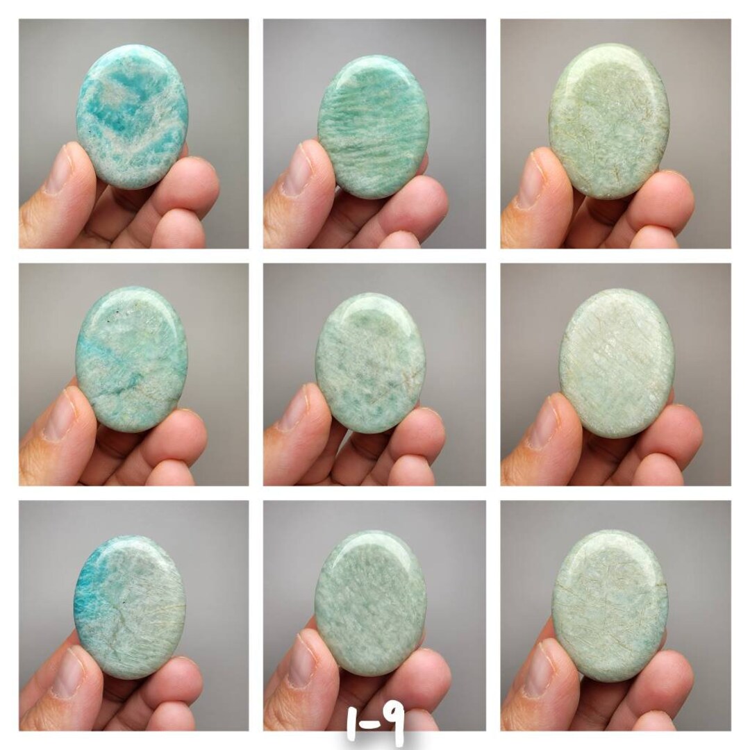 Amazonite Worry Stone (you Pick) (roughly 1-3/4") - Etsy