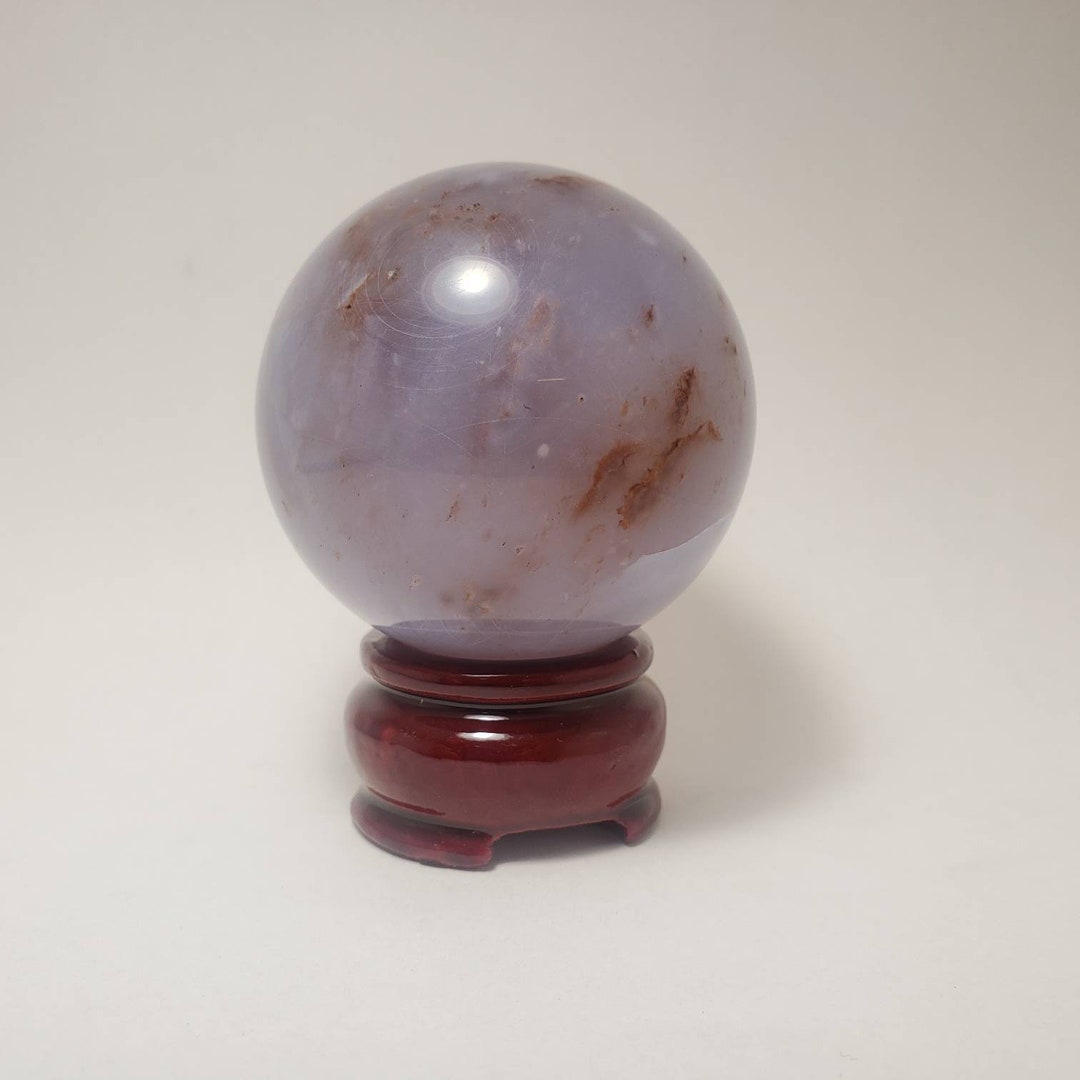 Blue Chalcedony Sphere (60.9 Mm) With Stand - Etsy
