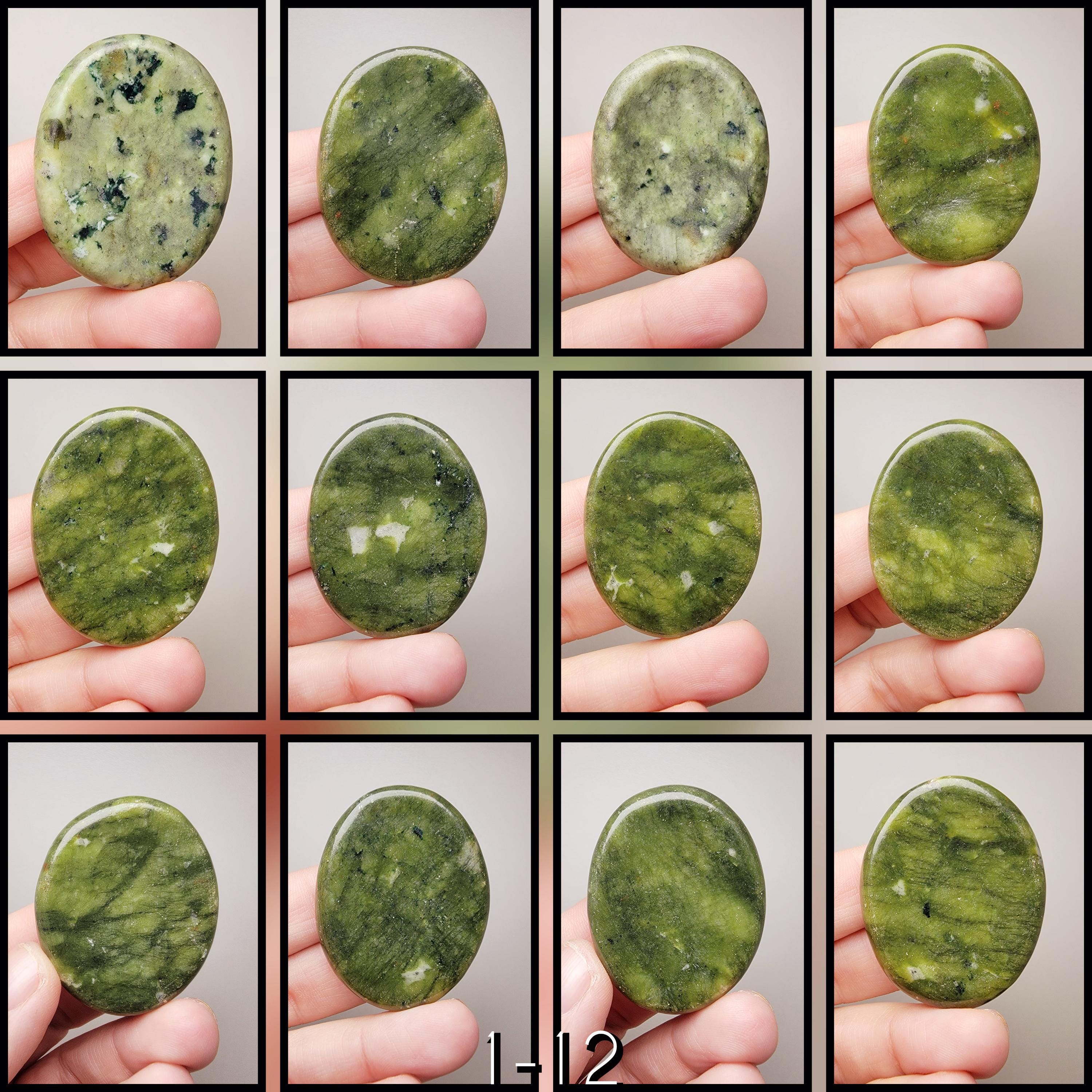Nephrite Jade Worry Stone (you Pick) (1-3/4") - Etsy