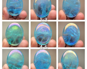 Sodalite Worry Stone Blue Sodalite Thumb Stone Pocket - Etsy