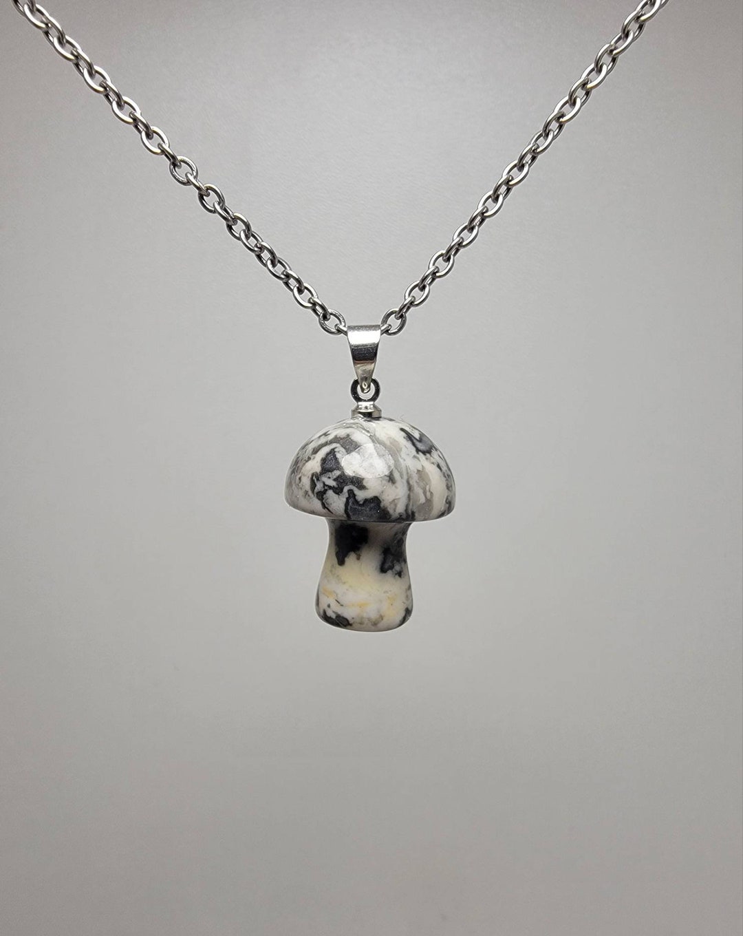 Black Lace Rhyolite Mushroom - Etsy