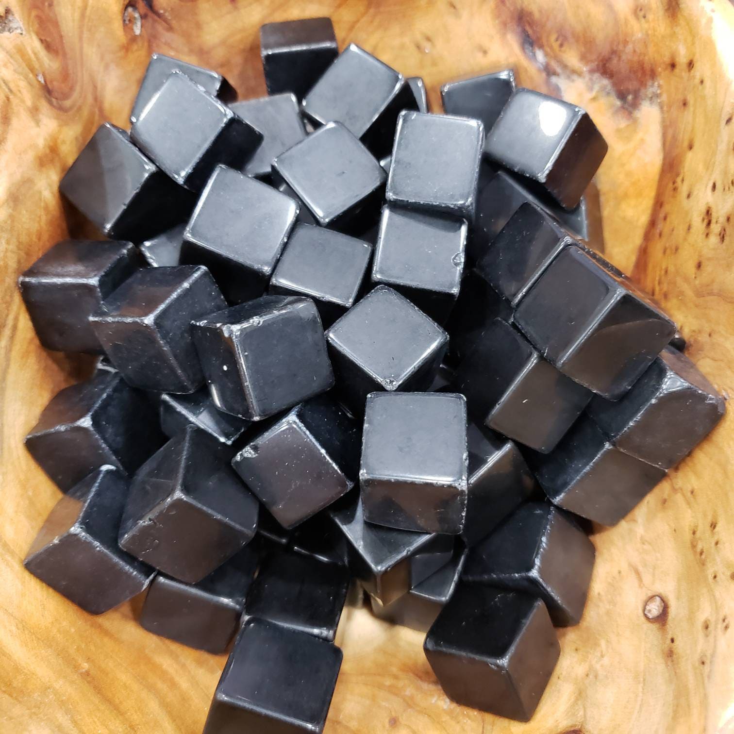 Black Obsidian Cube Tumble - Etsy