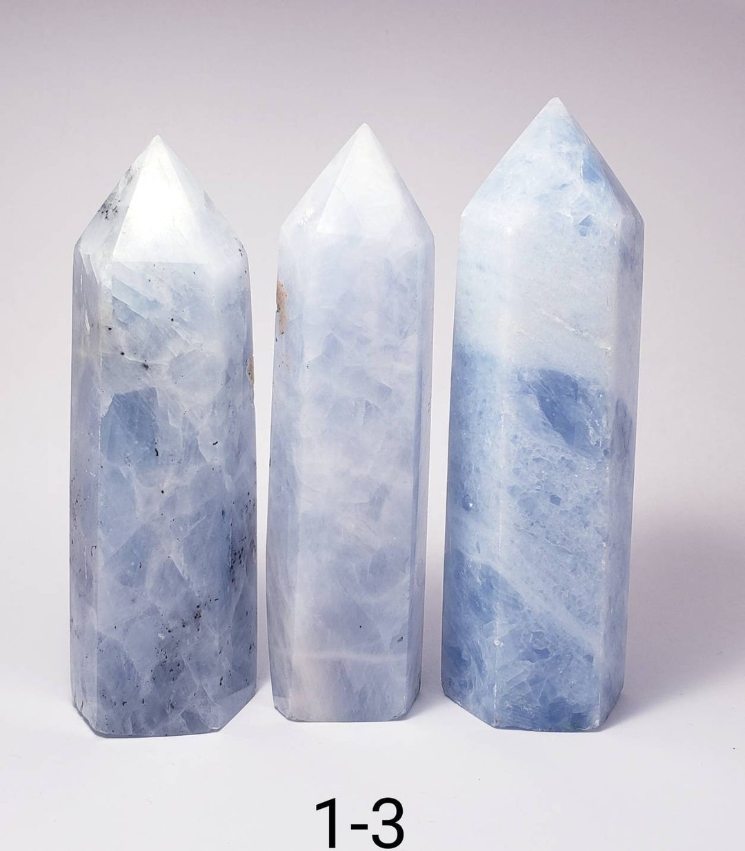 Blue Calcite Tower (you Pick) - Etsy