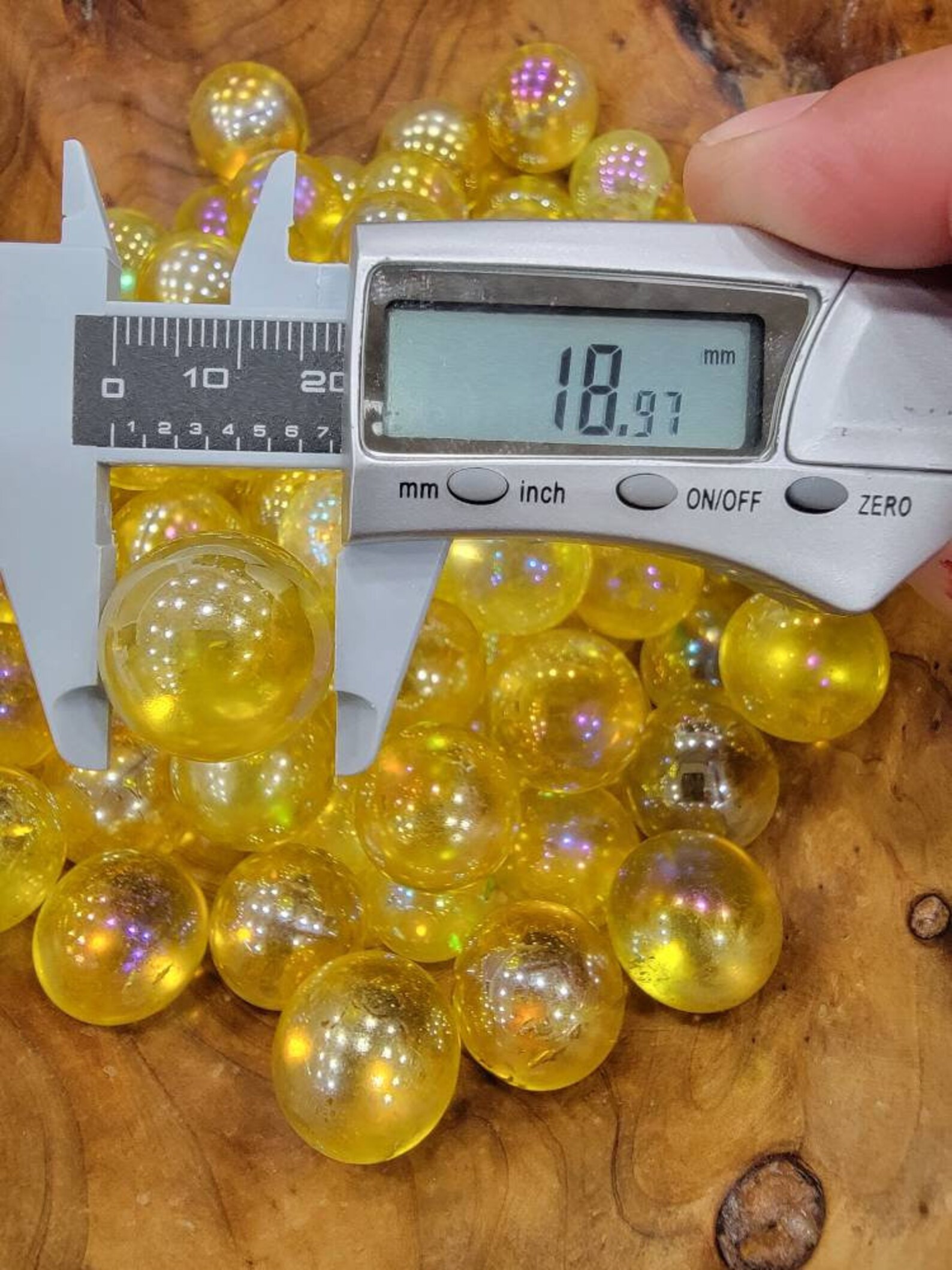Yellow Jelly Aura Quartz Mini Sphere (roughly 16 to 20 Mm) - Etsy