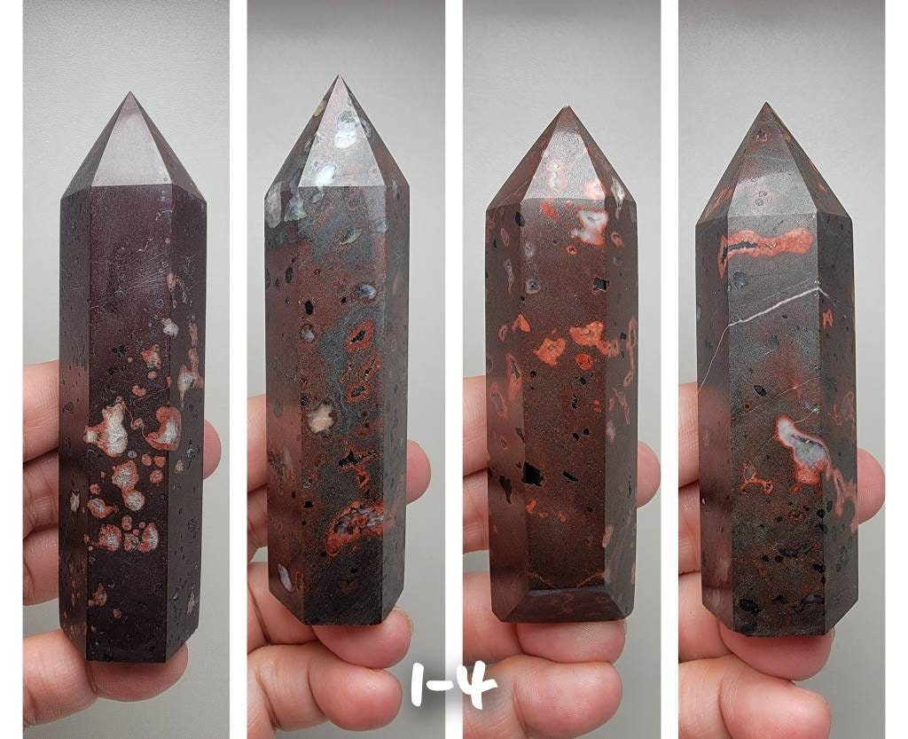 Brown Amygdaloidal Basalt (plum Blossom) Tower (you Pick) - Etsy