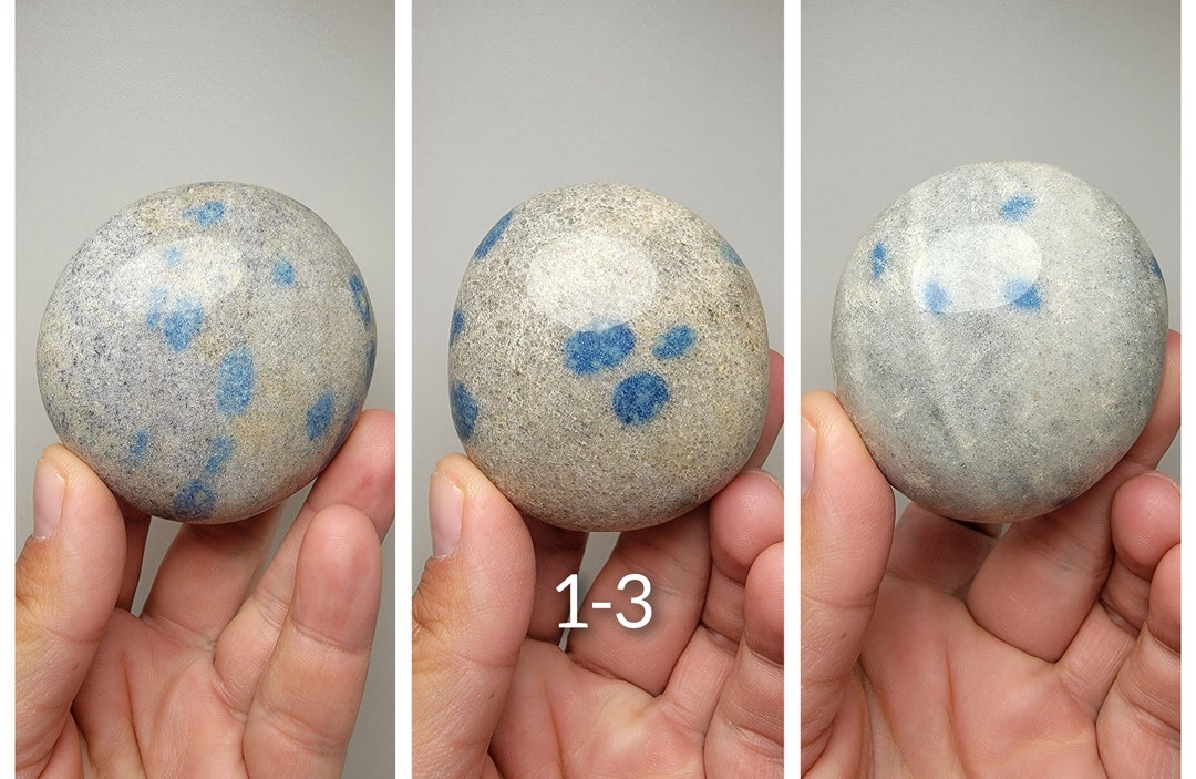 Blue Apatite in Clevelandite Palm Stone (you Pick) - Etsy