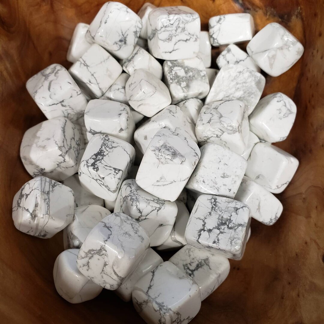 Howlite Cube Tumble - Etsy