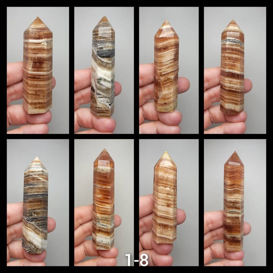 Banded Rootbeer Calcite Tower (you Choose) - Etsy