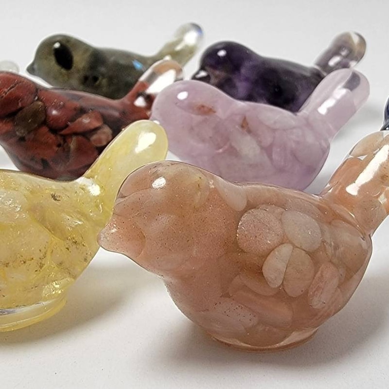 Crystal Bird Resin - Etsy
