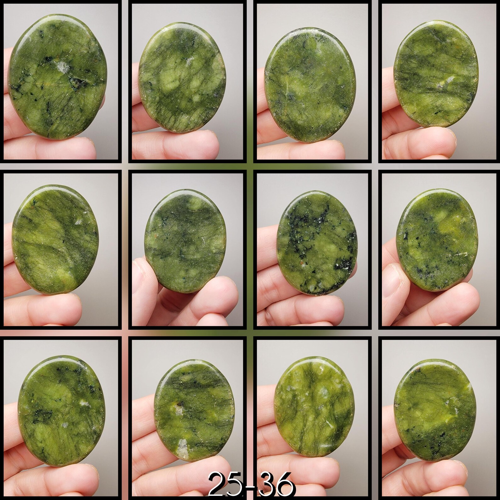 Nephrite Jade Worry Stone (you Pick) (1-3/4") - Etsy