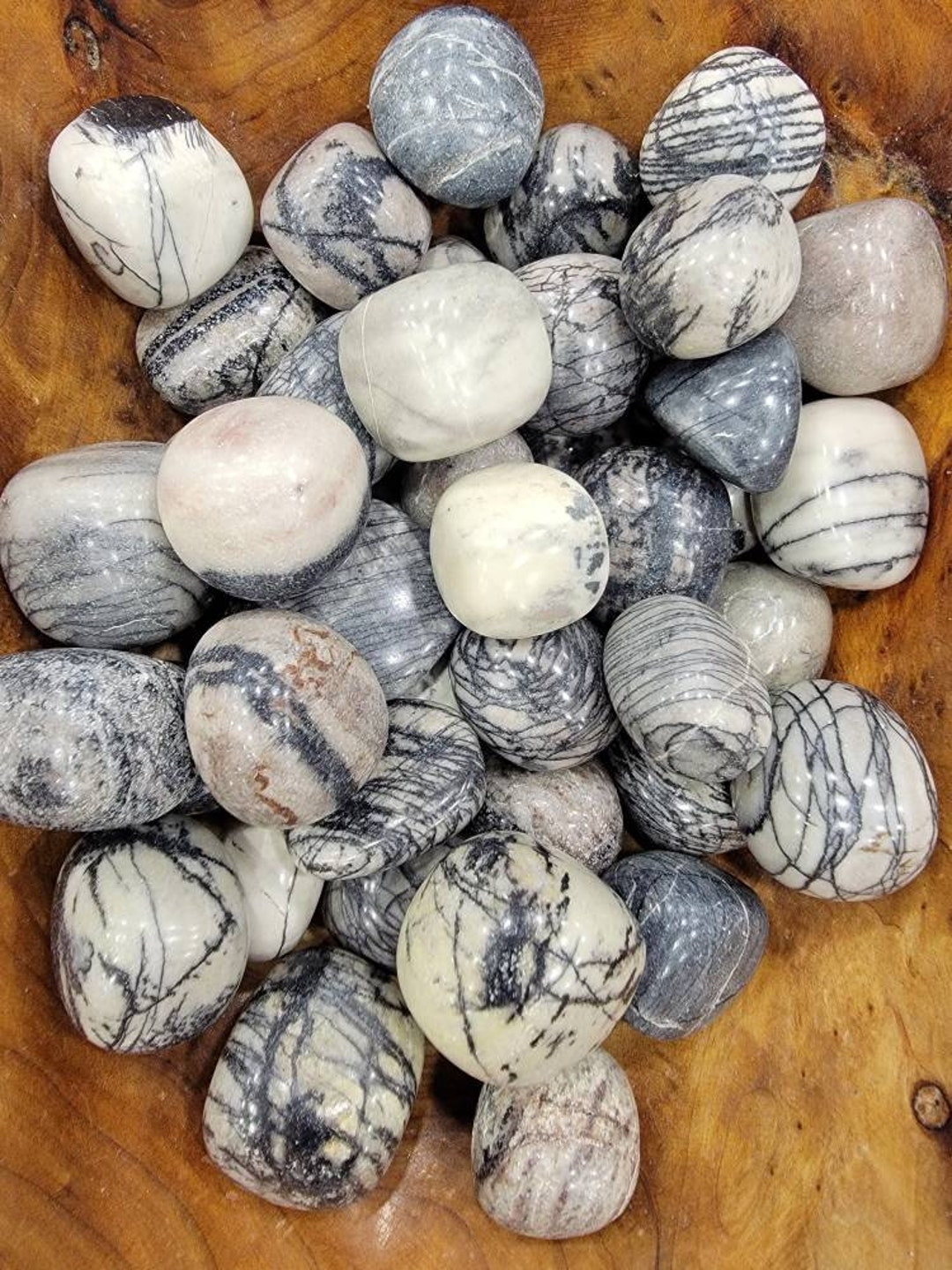 Spider Web Jasper Tumble - Etsy