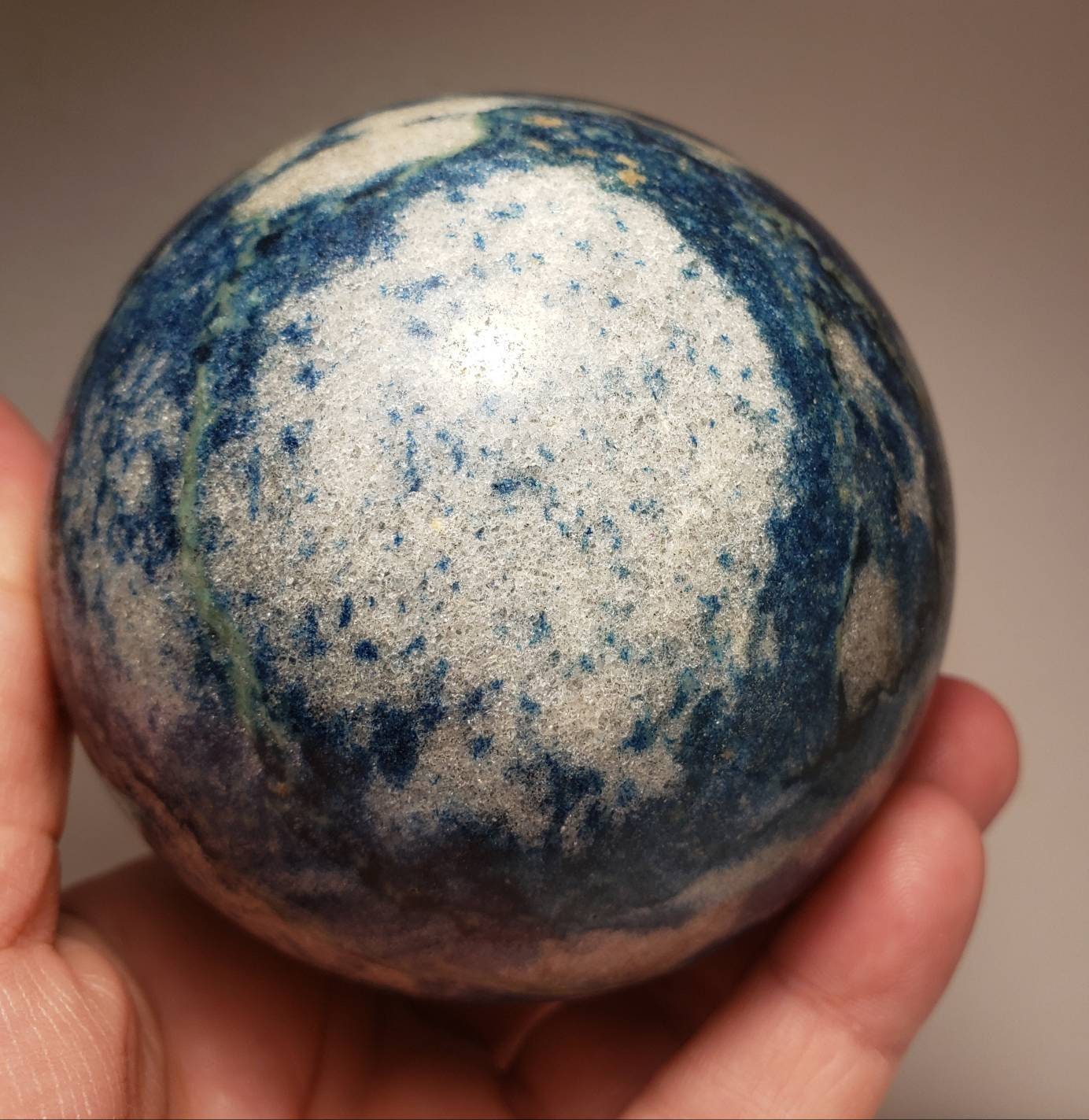 Blue Apatite in Cleavelandite Sphere With Stand 81 Mm - Etsy UK