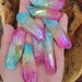 Tumbled Tri-color Jelly Aura Quartz Piece - Etsy